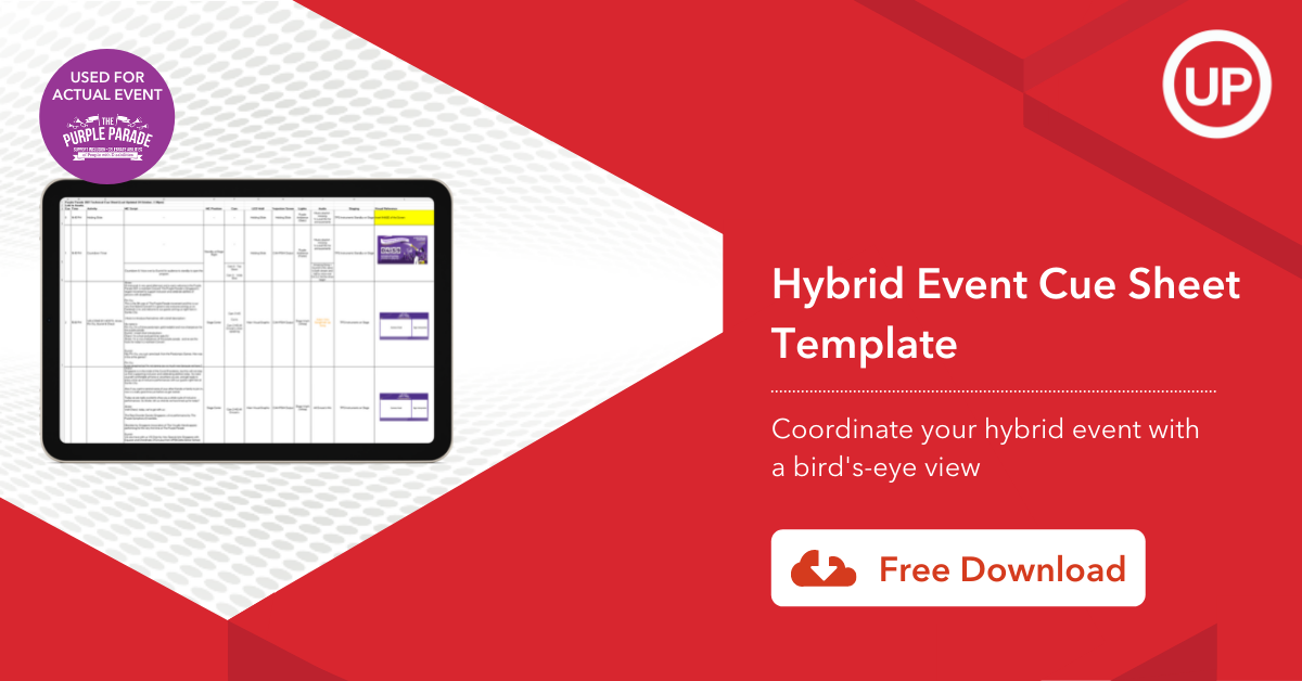 Hybrid Event Cue Sheet Template - Unearthed Productions